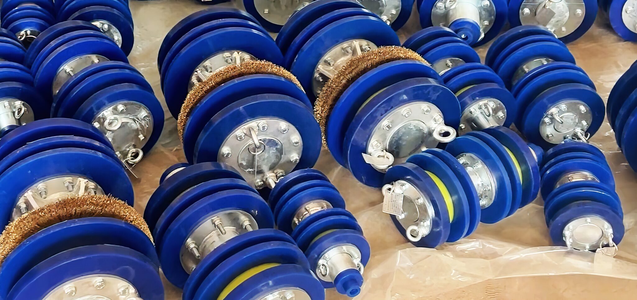 EMT Blue Bidirectional Pipeline Pig - EMT Pipe cleaning pig